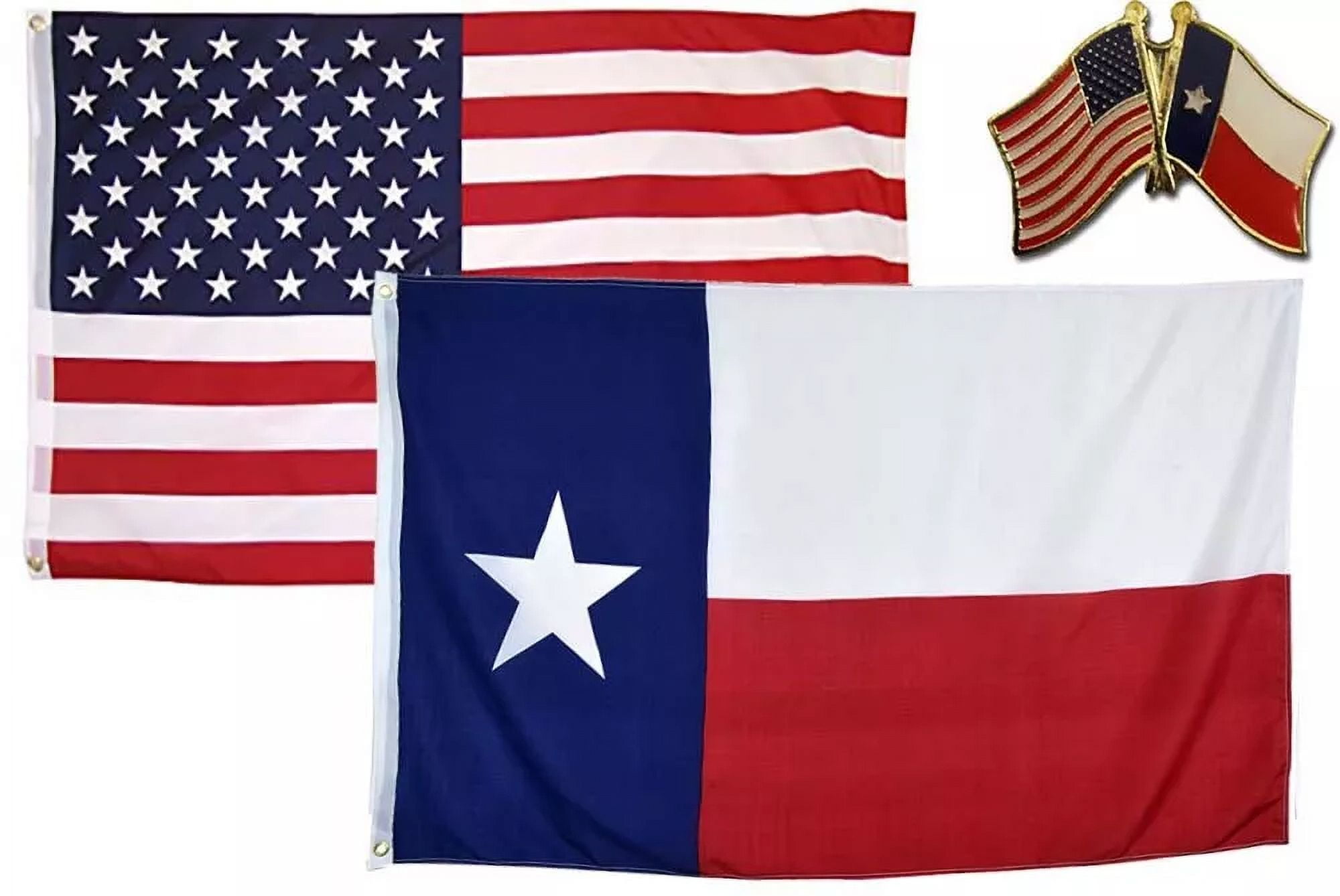 Wholesale Combo A & State of Texas 2x3 2'x3' Flag & Friendship Lapel ...