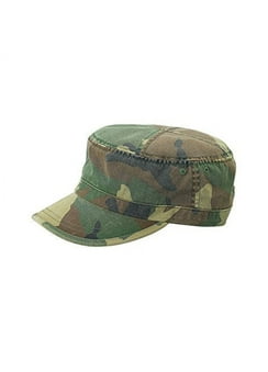 Distressed Washed Cadet Army Cap- Brown - Walmart.com