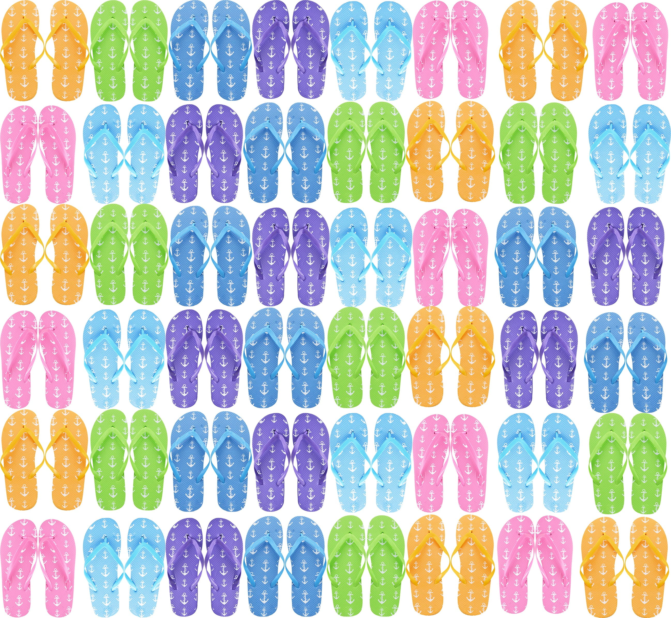 Wholesale Flip Flops, 48 Pairs, Many Colors, Men Women Kids, Wedding ...