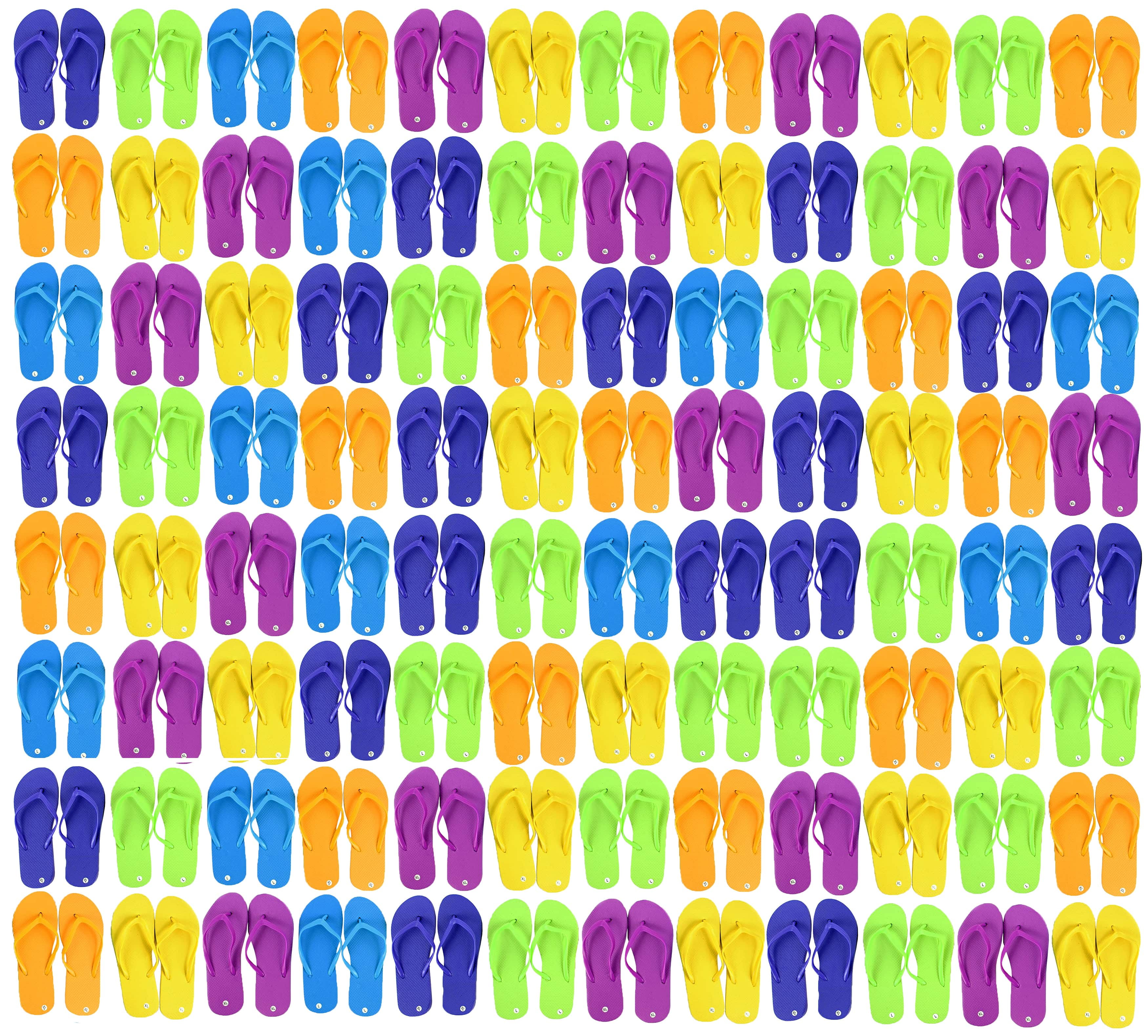 Wholesale Flip Flops, 96 Pairs Case, Men Women Kids, Wedding, Beach ...