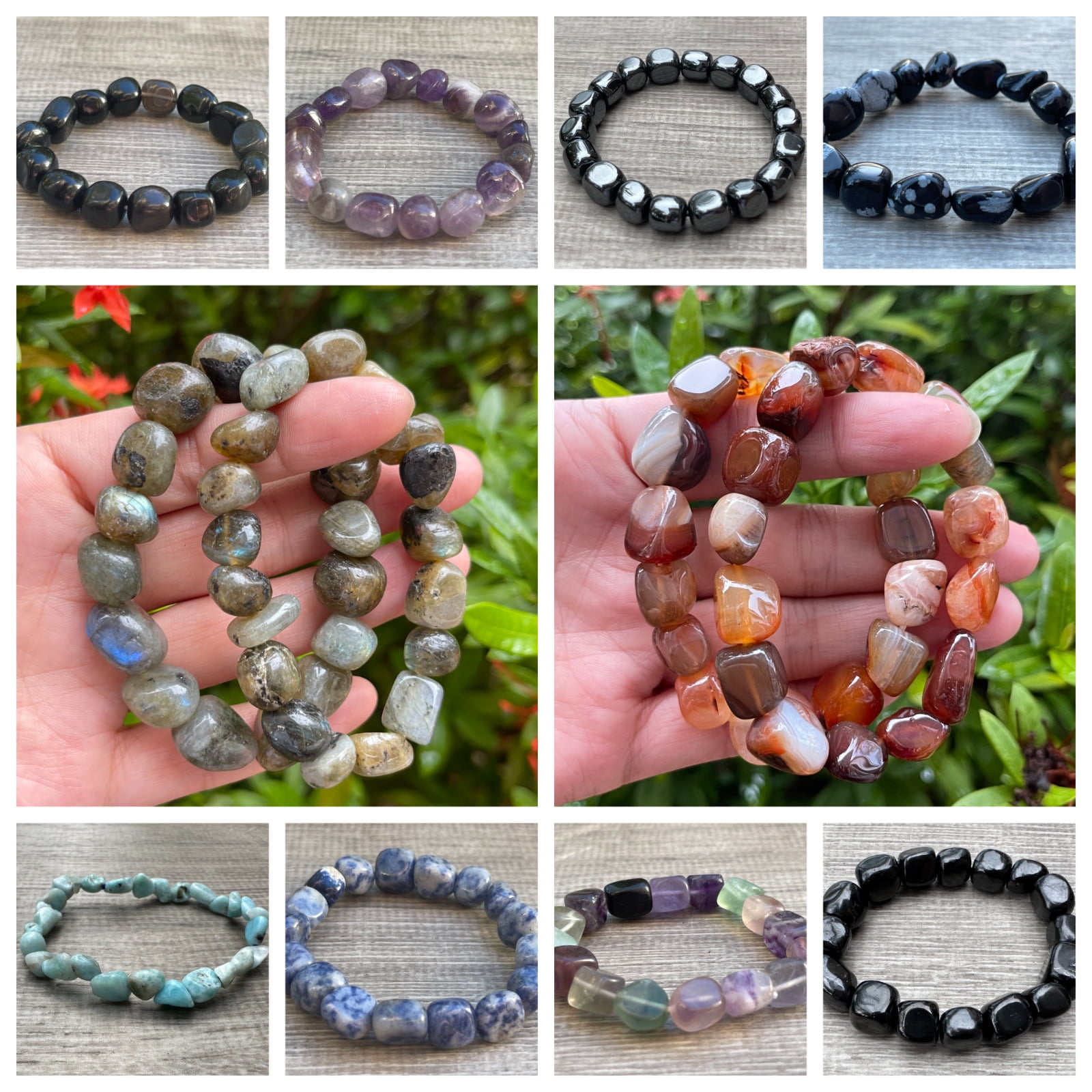 Wholesale Gemstone Nugget Bracelet, Choose from 18 Gemstone Types for ...