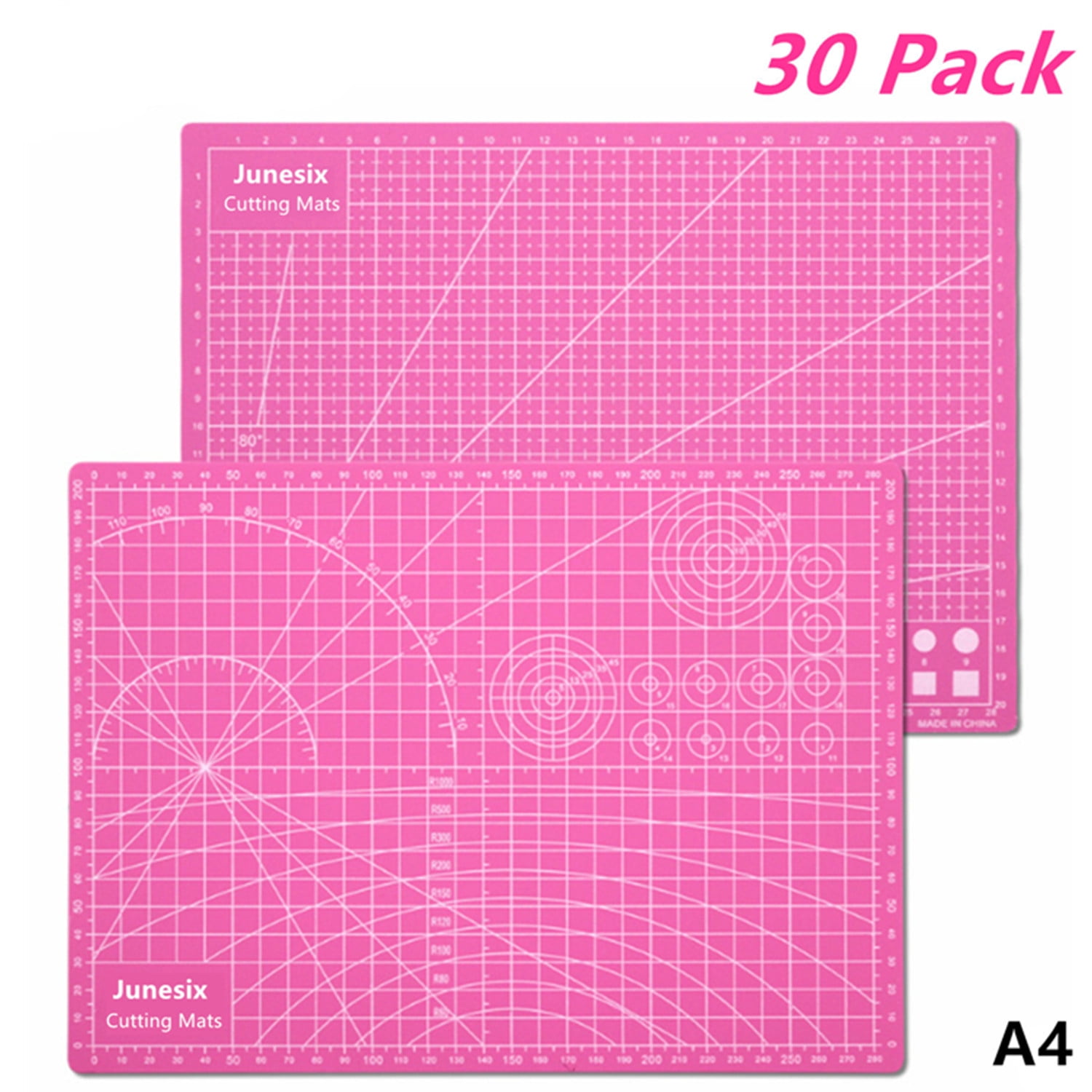 Wholesale Lot of 30 Pack Pink Cutting Mat, Self Healing Board, A4 Size ...