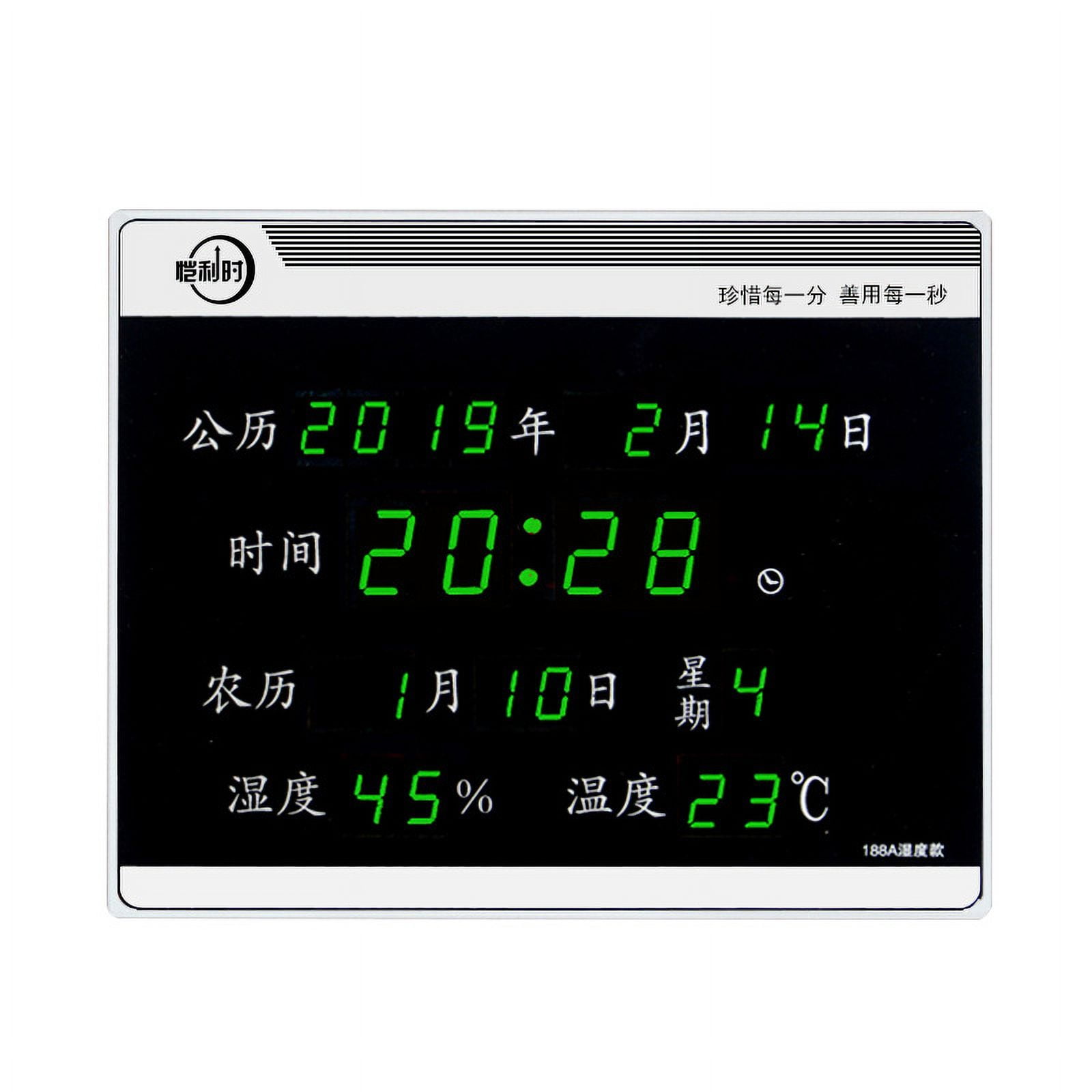 Wholesale New LED Digital Perpetual Calendar Electronic Clock Wall ...