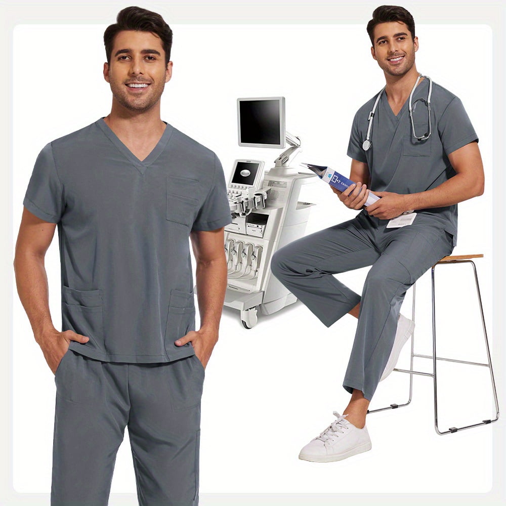 Wholesale Nursing Scrubs Set Anti-Wrinkle Suits Hospital Scrub Top ...