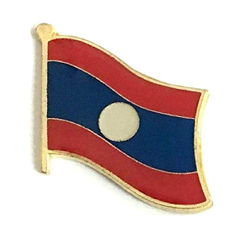 Wholesale Pack of 50 Laos International Single Flag Lapel Pins, 50 ...