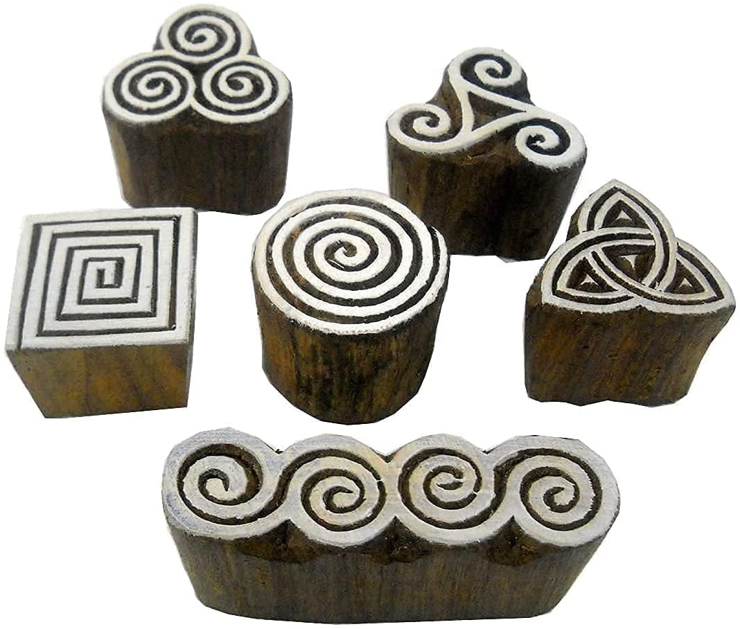 Wholesale Pack of Elegant Designs wooden block stamps/ Tattoo/ Indian ...