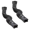 HXXF 2-Pack Flexible Rain Gutter Downspout Extensions, Water Diverter ...
