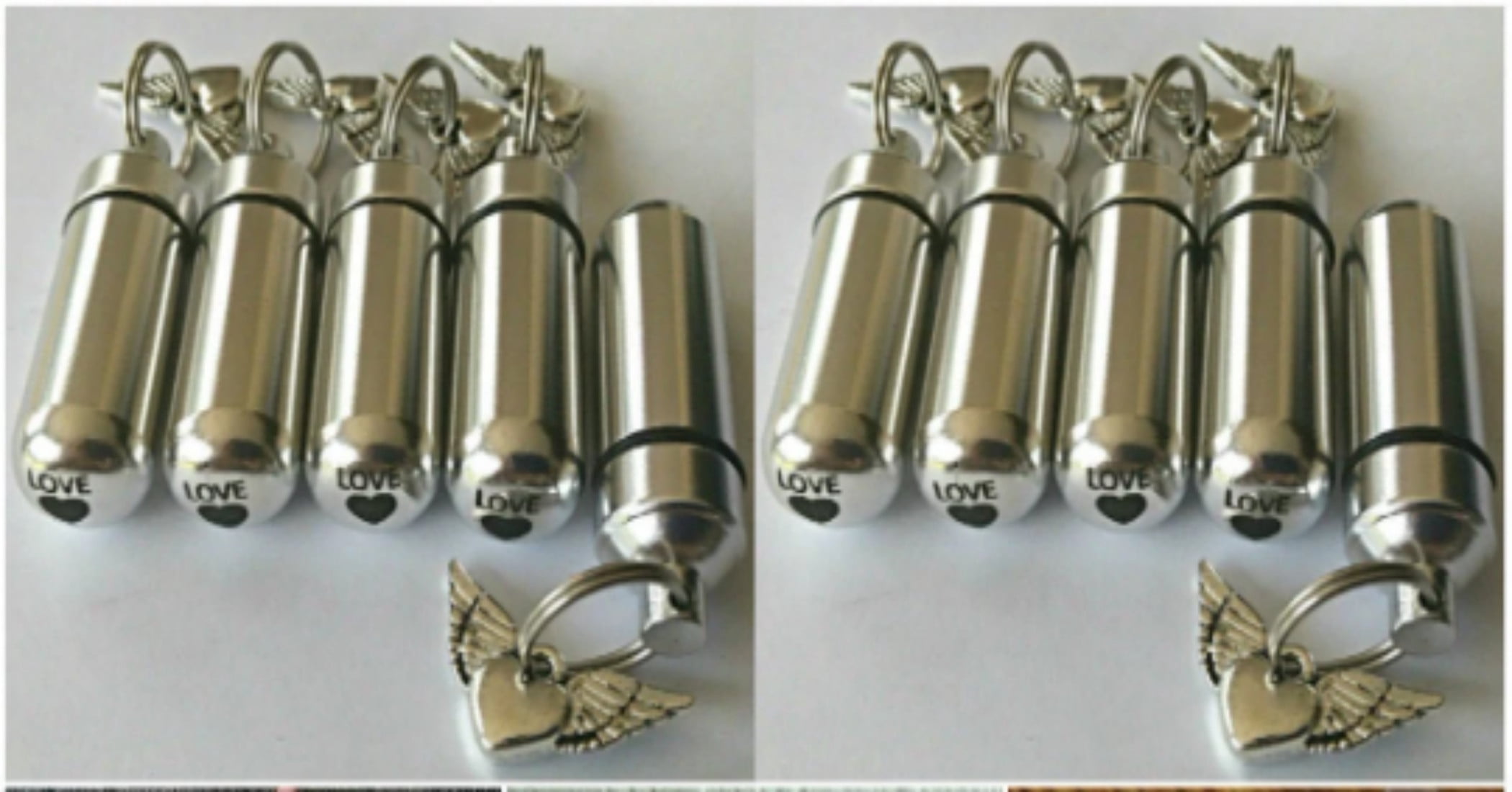 Wholesale Set of TEN Winged Heart Anointing Oil or Holy Water Holders ...