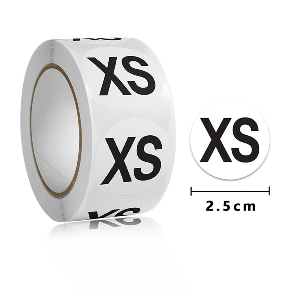 Wholesale Stock Paper Self-Adhesive Size Labels For Clothing Garment ...