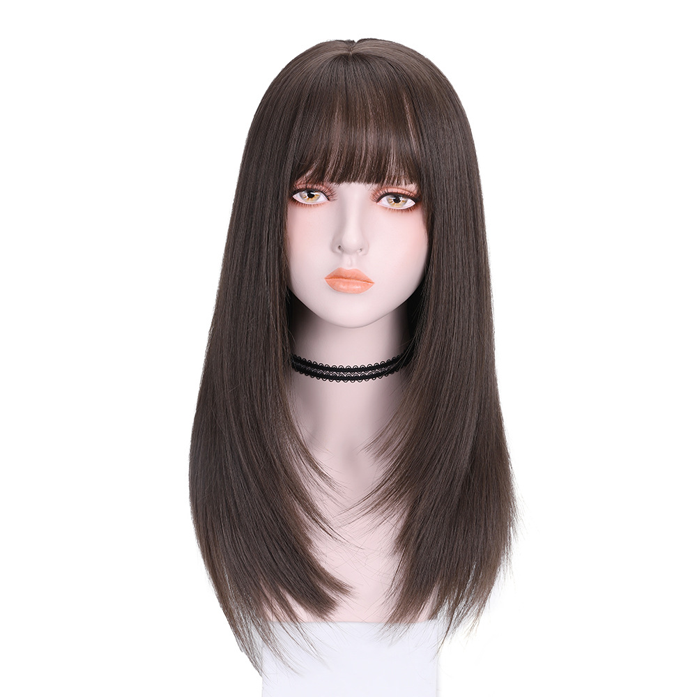 Wholesale of bulk goods Female long hair Realistic and natural full ...