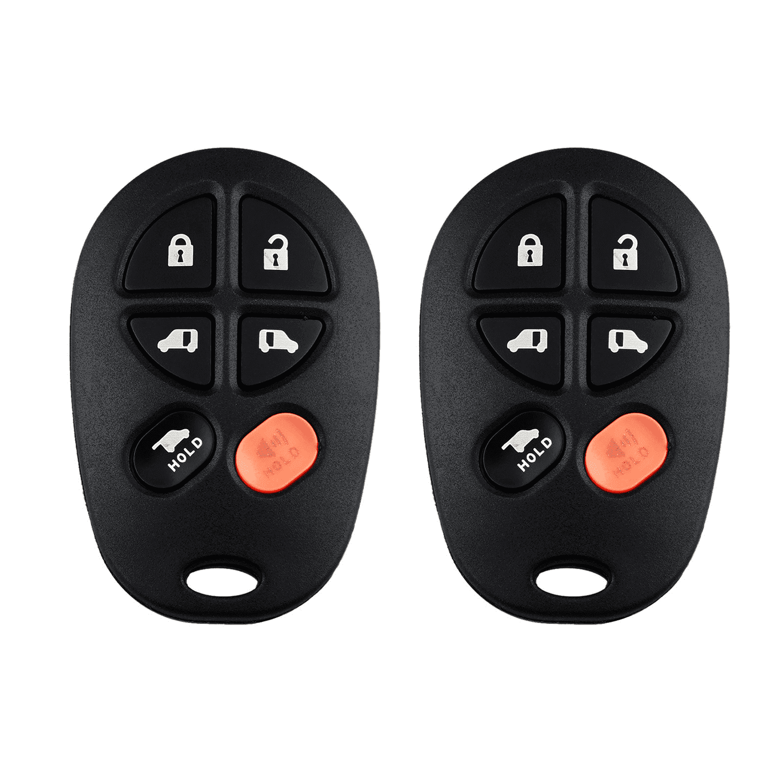 Wholesalekey Replacement for 2004 - 2020 Toyota GQ43VT20T 6 Buttons ...