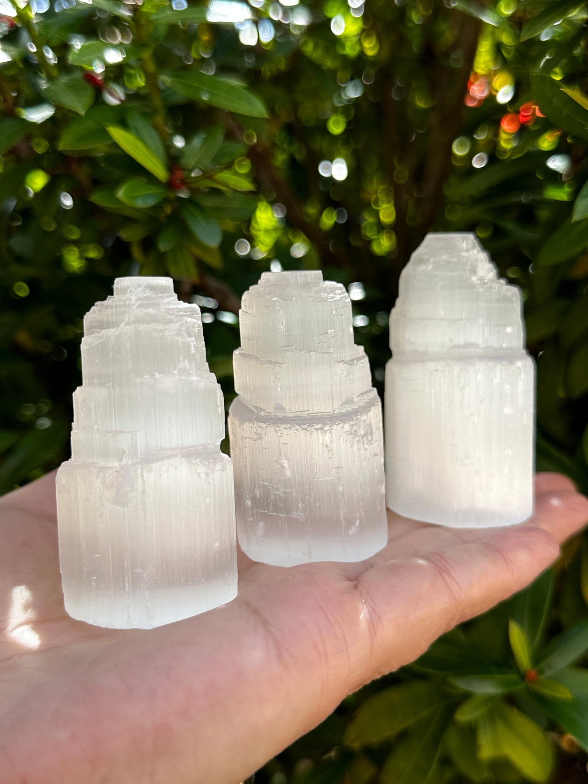 Wholeslae 2.5" Mini Selenite Skyscraper Tower, Selenite Skyscraper, Selenite Point, Gypsum ...