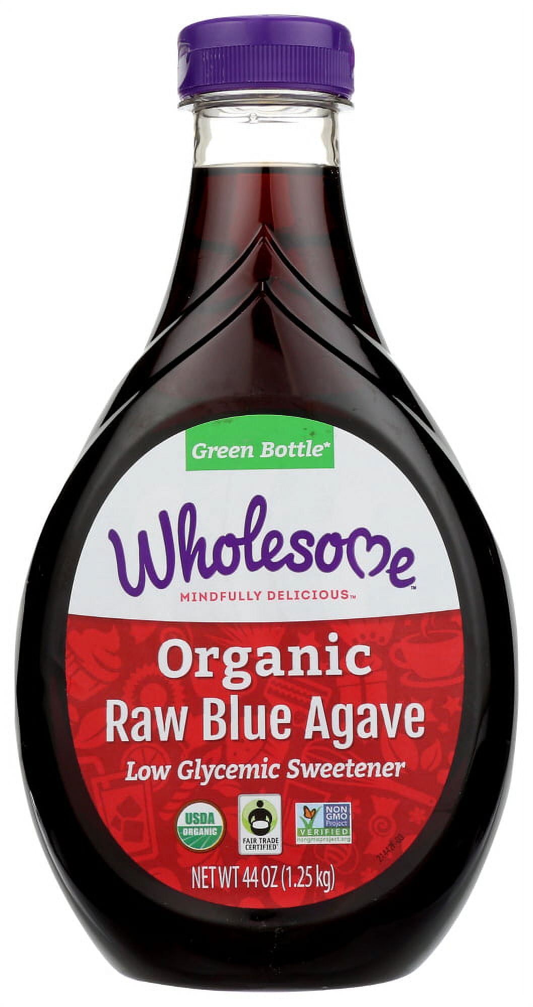 Wholesome! Organic Blue Agave Nectar, Raw, Vegan, 44 oz Sugar Food ...