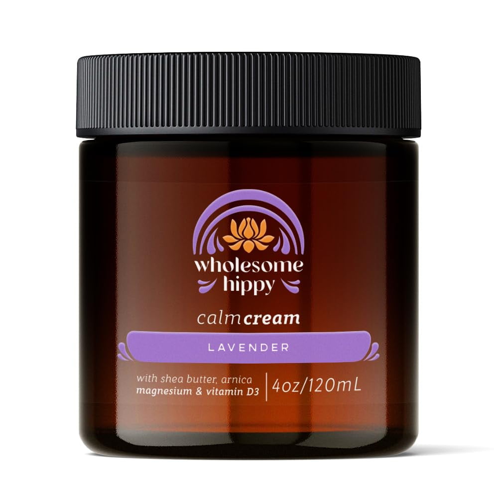 Wholesome Hippy Calm Cream, Arnica Magnesium & Vitamin D3 - (Lavender ...