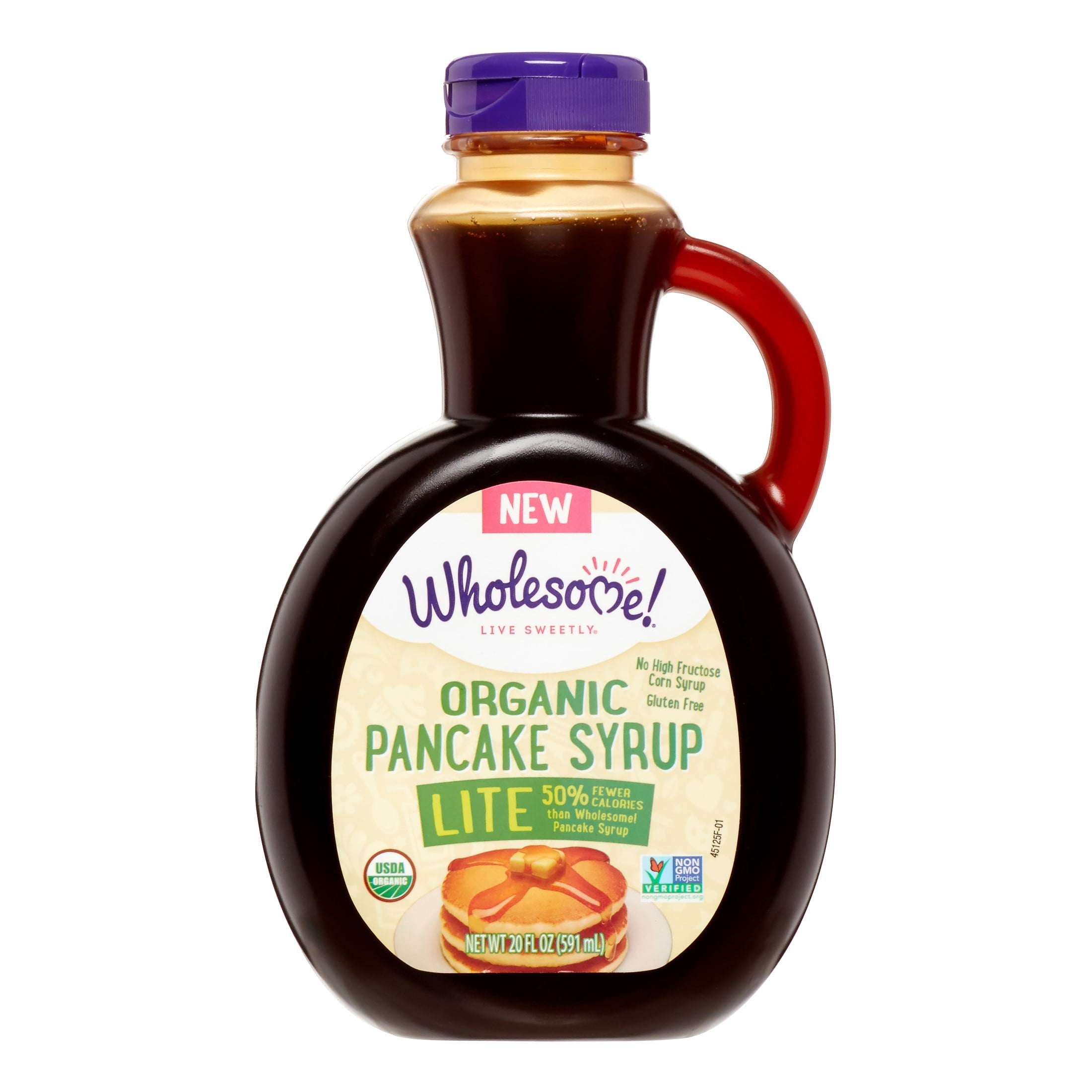 Wholesome, Organic Lite Pancake Syrup, 20 Fz, USDA Organic, Non-GMO ...