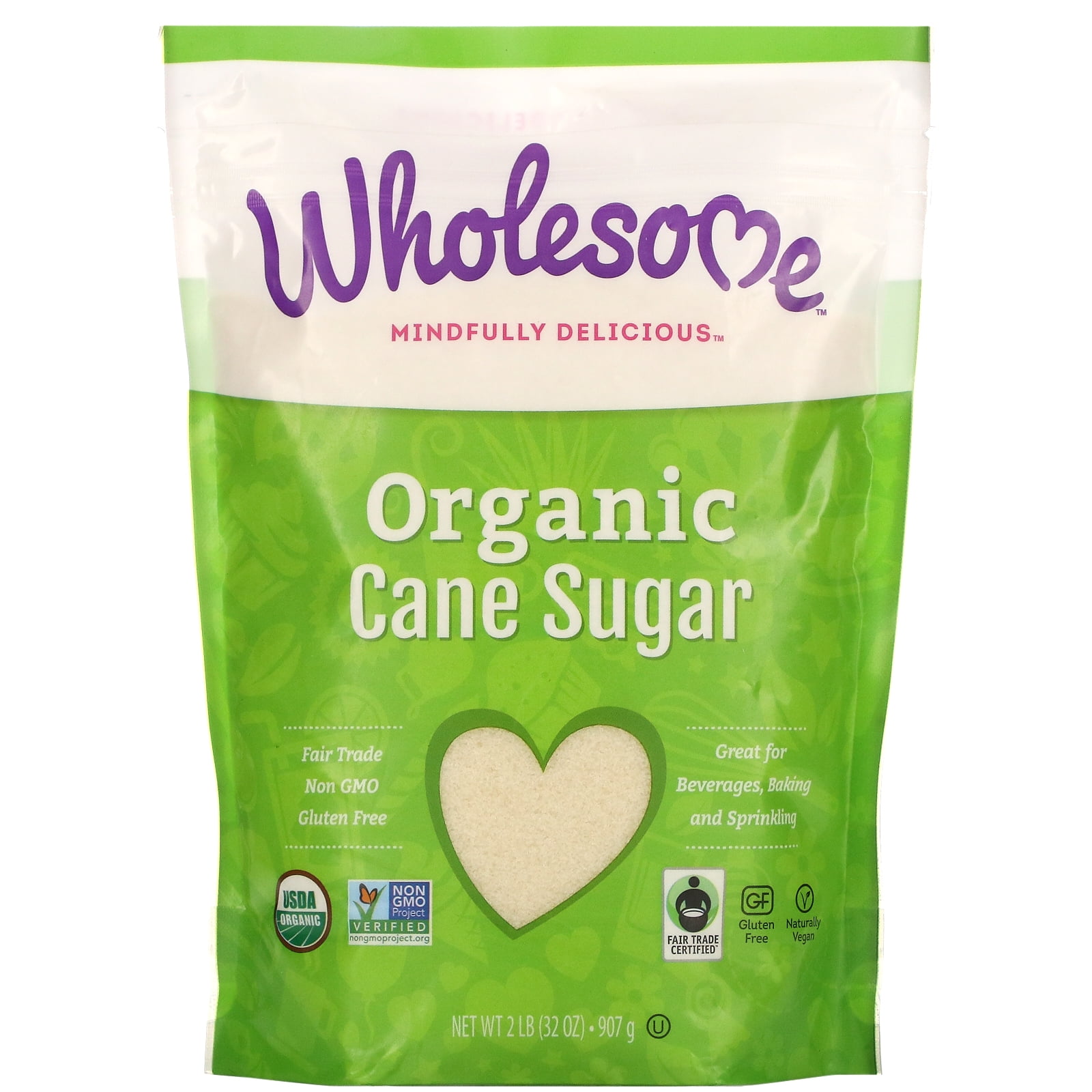 Wholesome Organic Evaporated Cane Sugar, 32 oz - Walmart.com