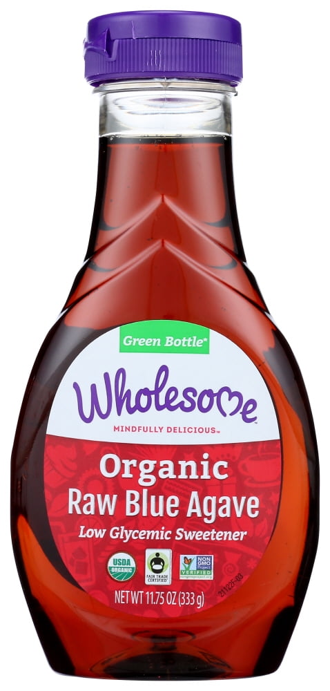 Wholesome, Organic Raw Blue Agave Nectar, 11.75 Oz, Non-GMO Certified ...