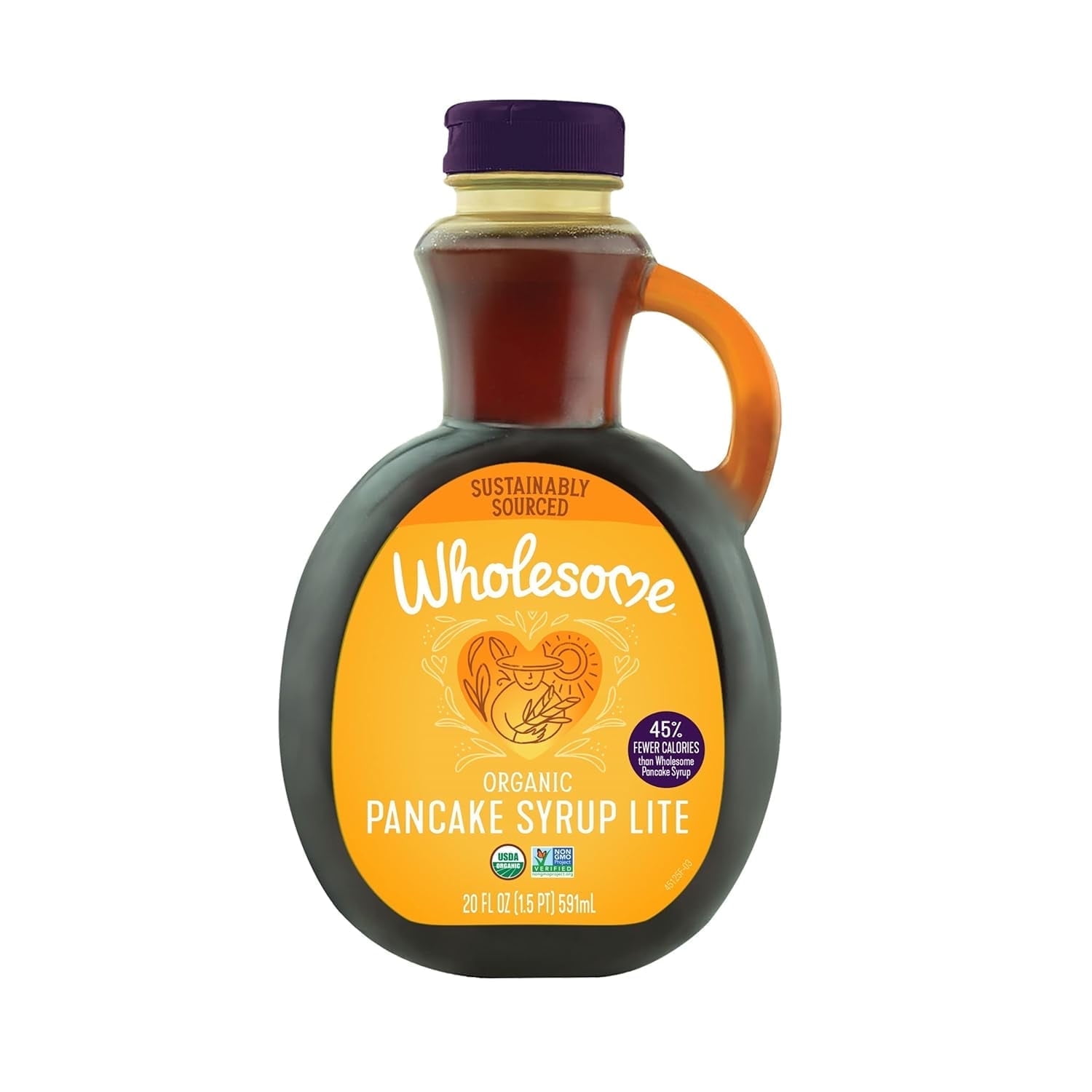 Wholesome Sweeteners Organic Pancake Syrup Lite -- 20 fl oz Pack of 2 ...