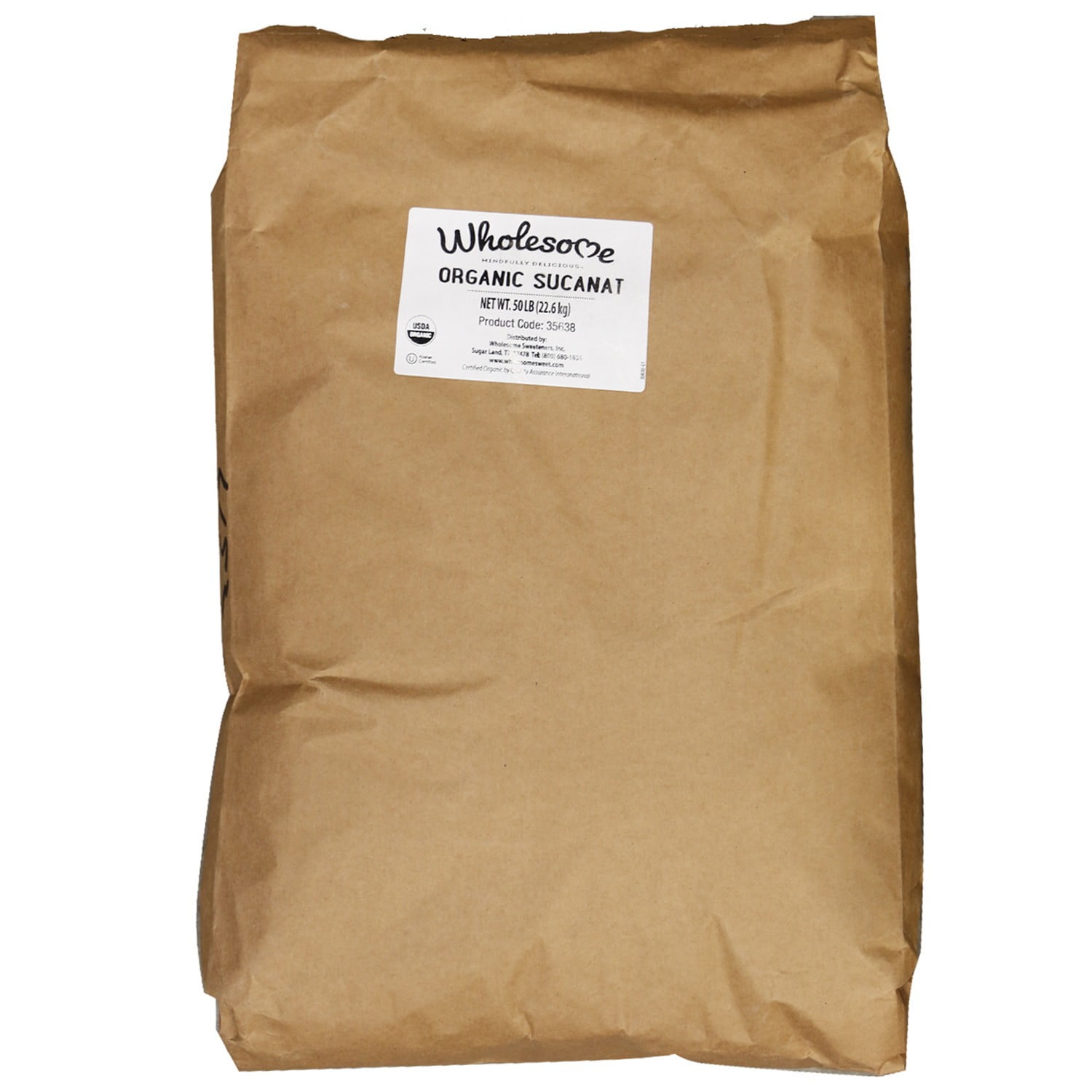 Wholesome Sweeteners Organic Sucanat Sugar - 50 Lb - Walmart.com