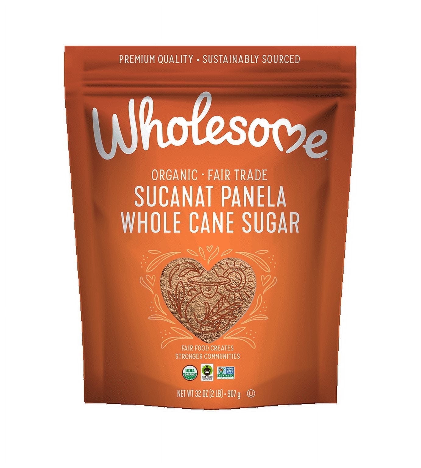 Wholesome Sweeteners, Organic Sucanat, Whole Cane Sugar, 2 lb (907 g ...