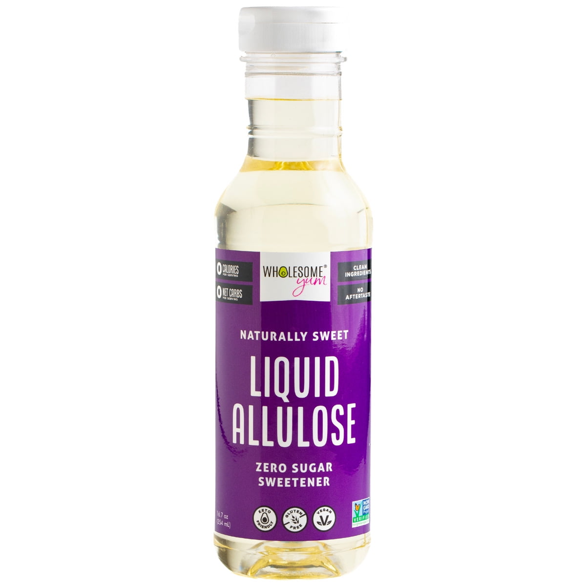 Wholesome Yum Liquid Allulose Sweetener Syrup - Natural Zero Calorie ...