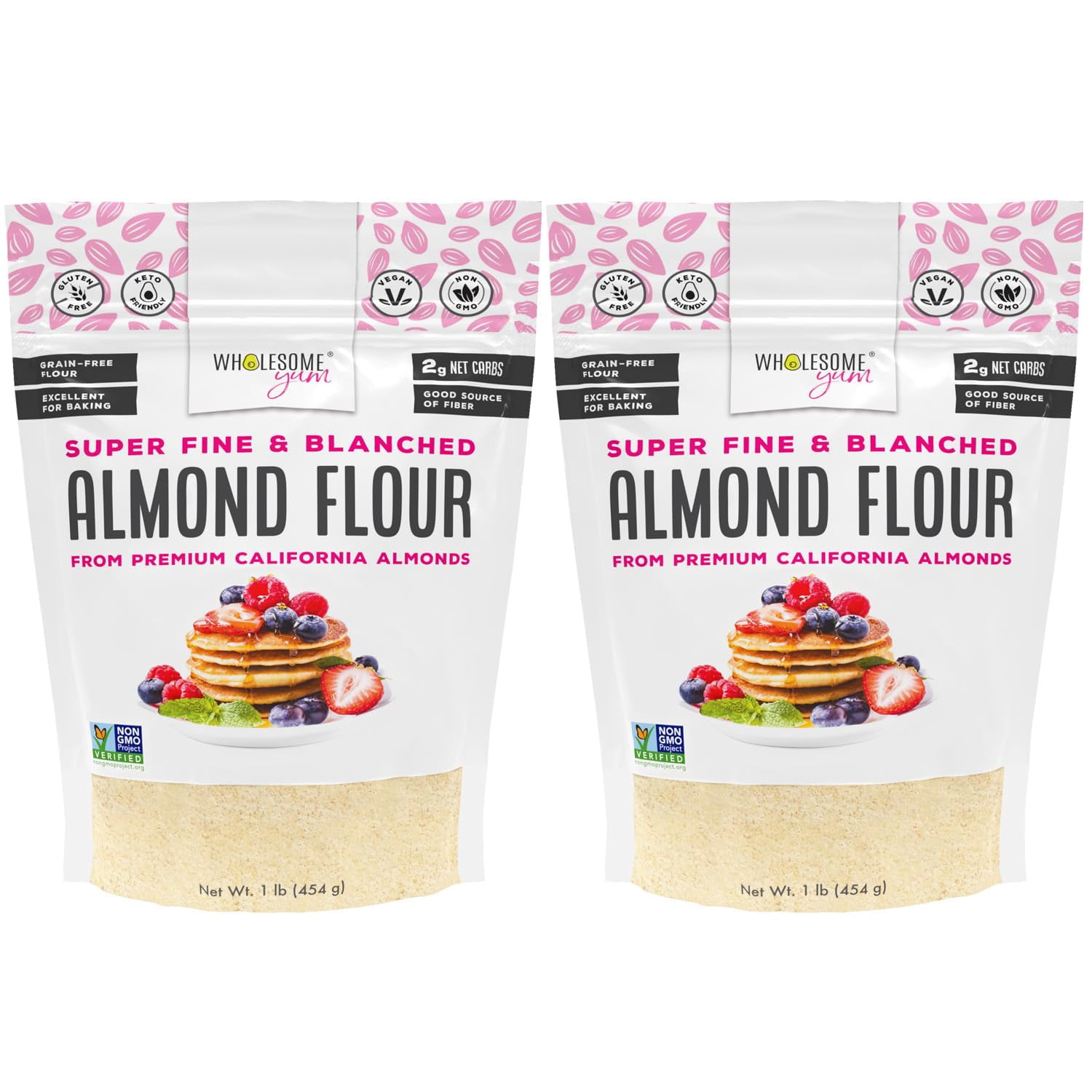 Wholesome Yum Premium Fine Blanched Almond Flour For Baking & More (16 ...