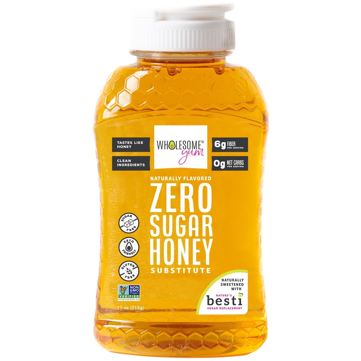 Wholesome Yum Zero Sugar Honey Substitute with Monk Fruit & Allulose ...