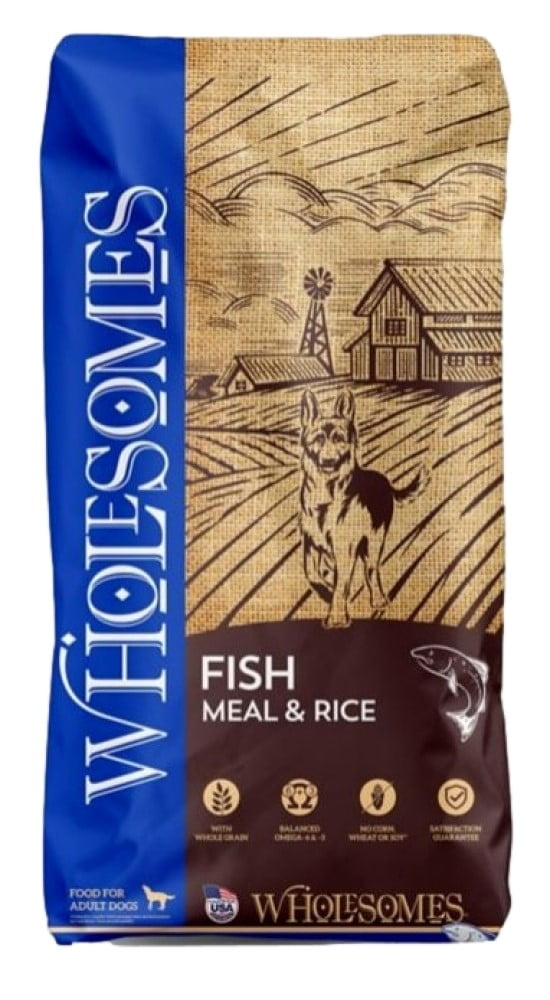 Wholesomes 2100092 Whitefish Meal and Rice Formula Dry Dog Food 40 lb ...