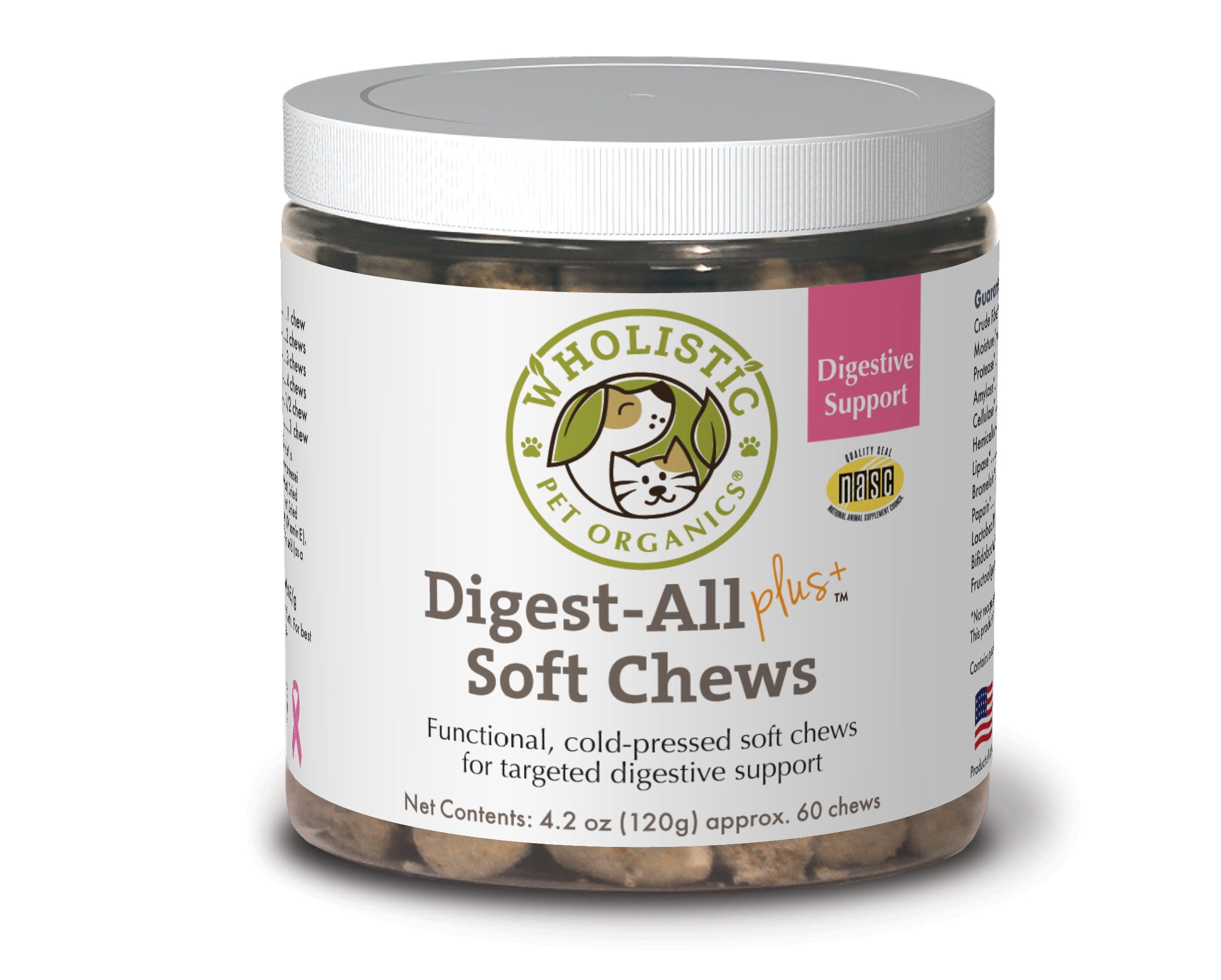 Wholistic Pet Organics Digest All Plus Digestion Support Dog Supplement ...