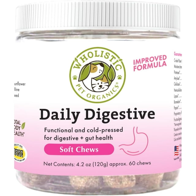Wholistic Pet Organics Digest All Plus Digestion Support Dog Supplement ...