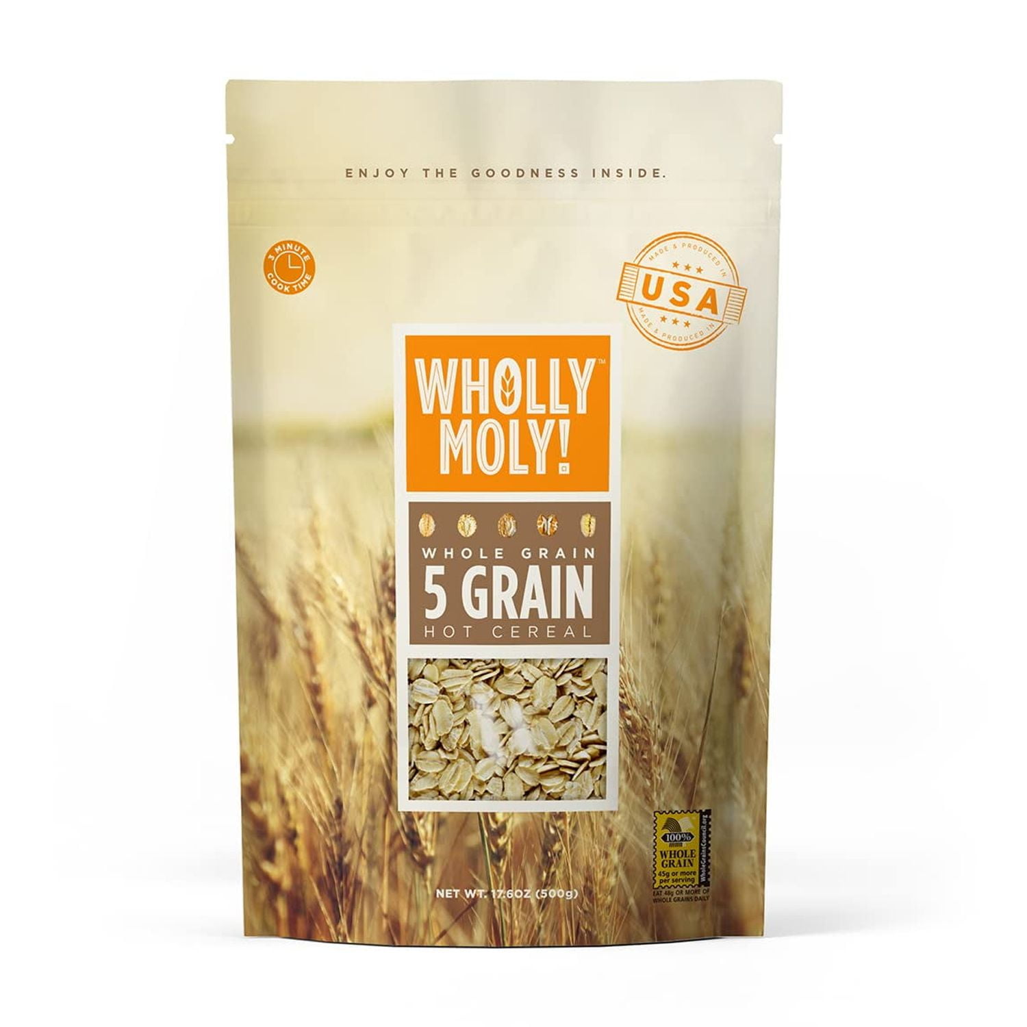 Wholly Moly! 5 Grains STF9 Cereal, Multi-Grain Oatmeal of rye, barley ...