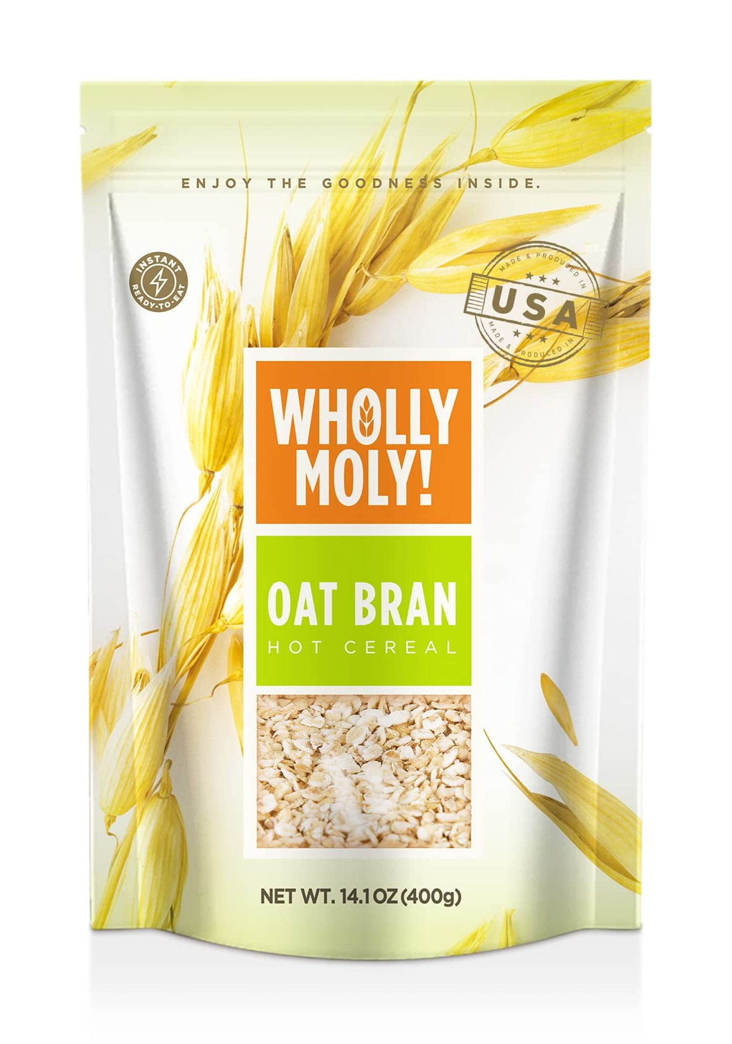 Wholly Moly! Oat Bran, Instant Oatmeal, Original H2FSD400g*1 Pack, High ...