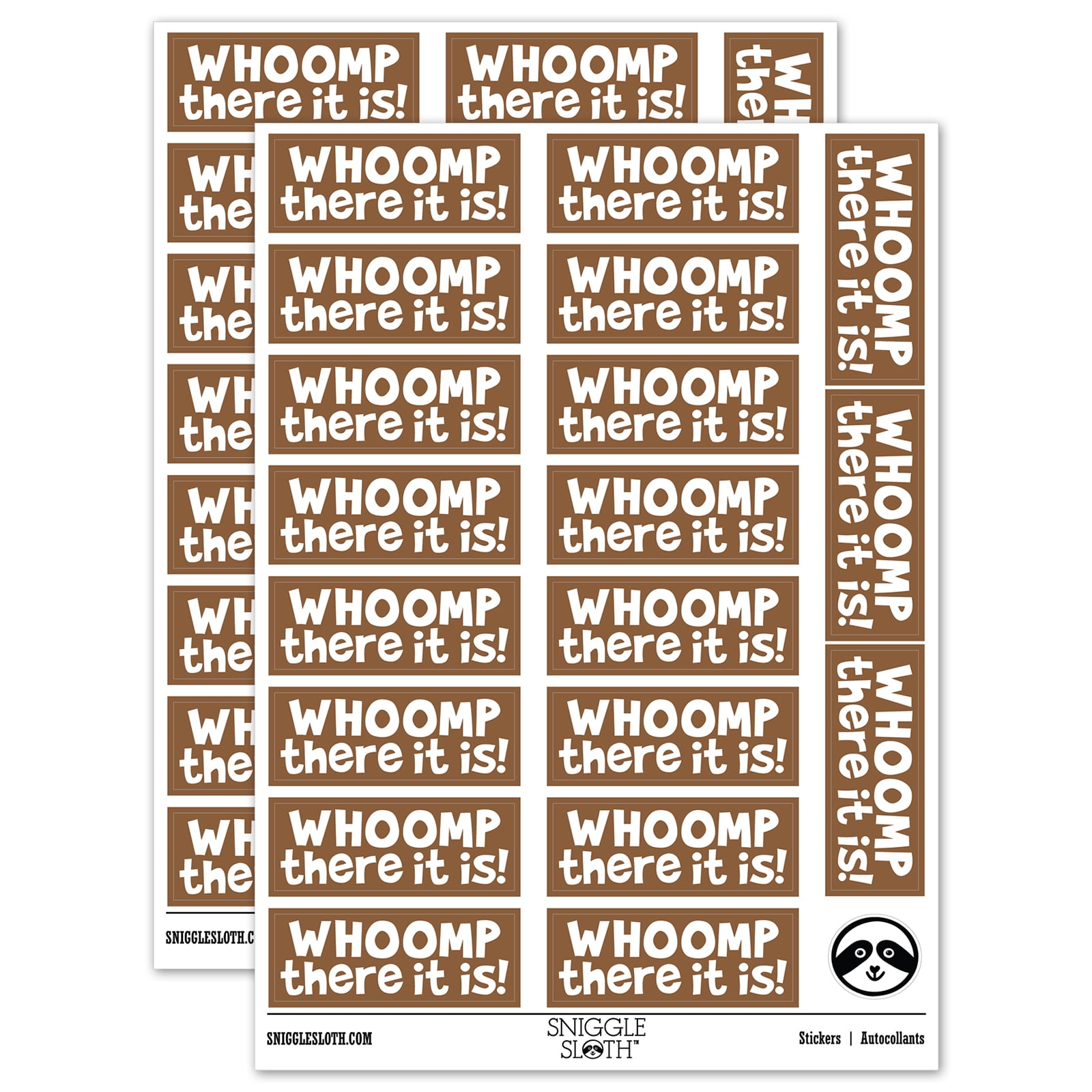 Whoomp There it is Teacher Student School Sticker Set - Brown - Matte ...