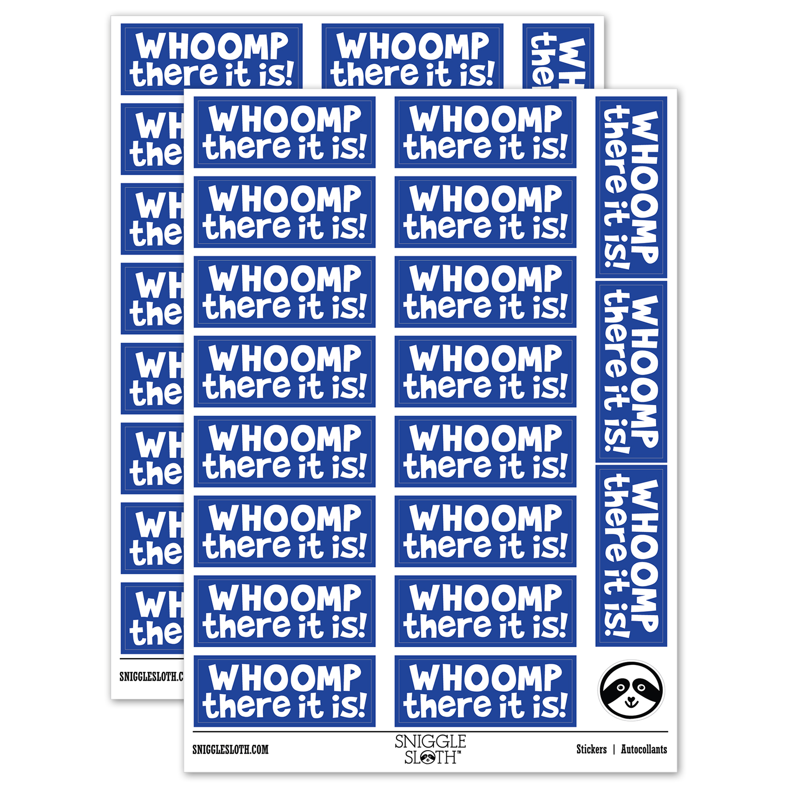 Whoomp There it is Teacher Student School Sticker Set - Dark Blue ...