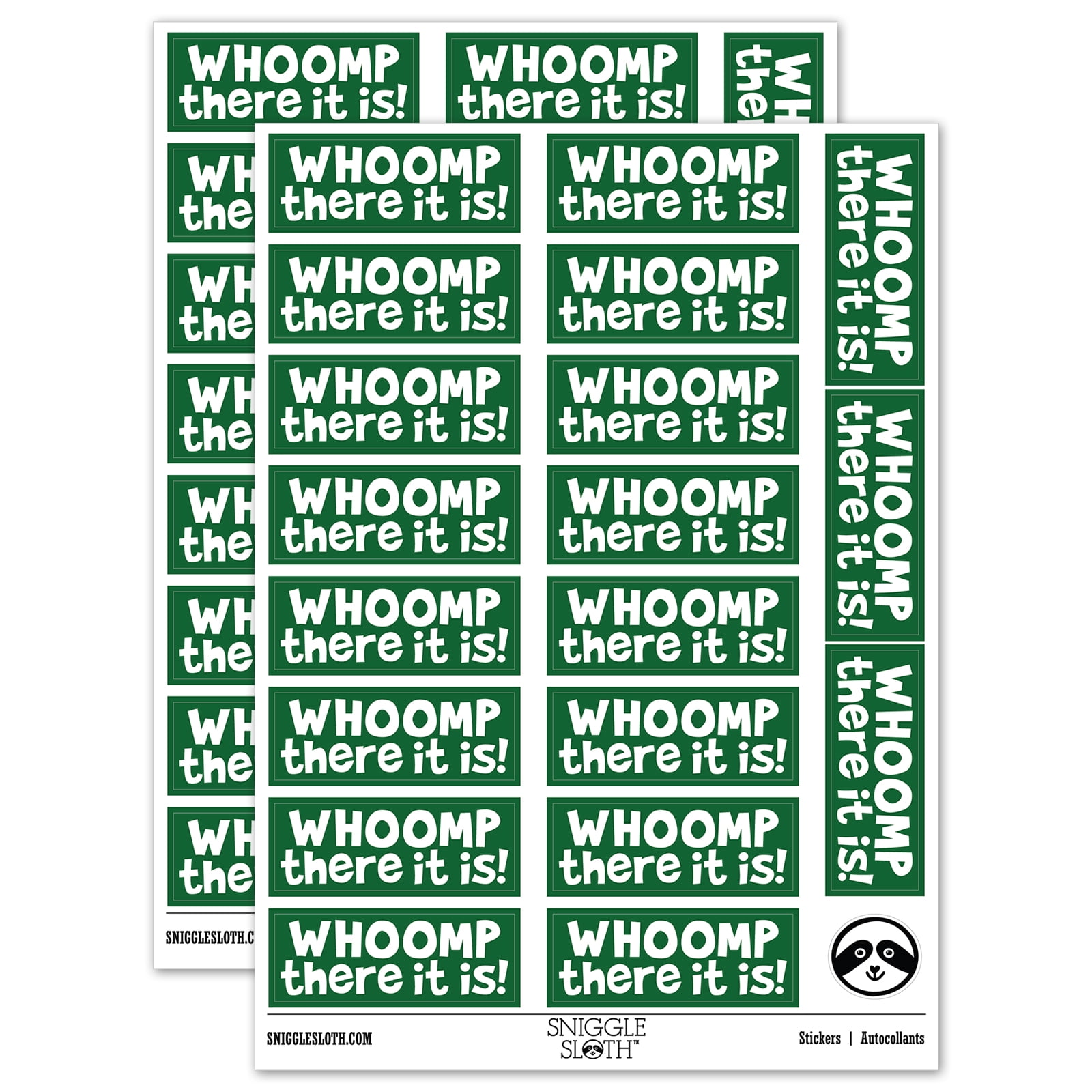 Whoomp There it is Teacher Student School Sticker Set - Dark Green ...