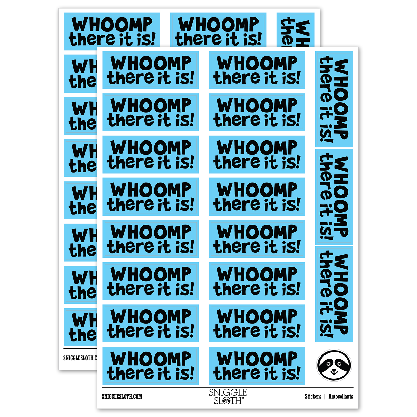 Whoomp There it is Teacher Student School Sticker Set - Light Blue ...