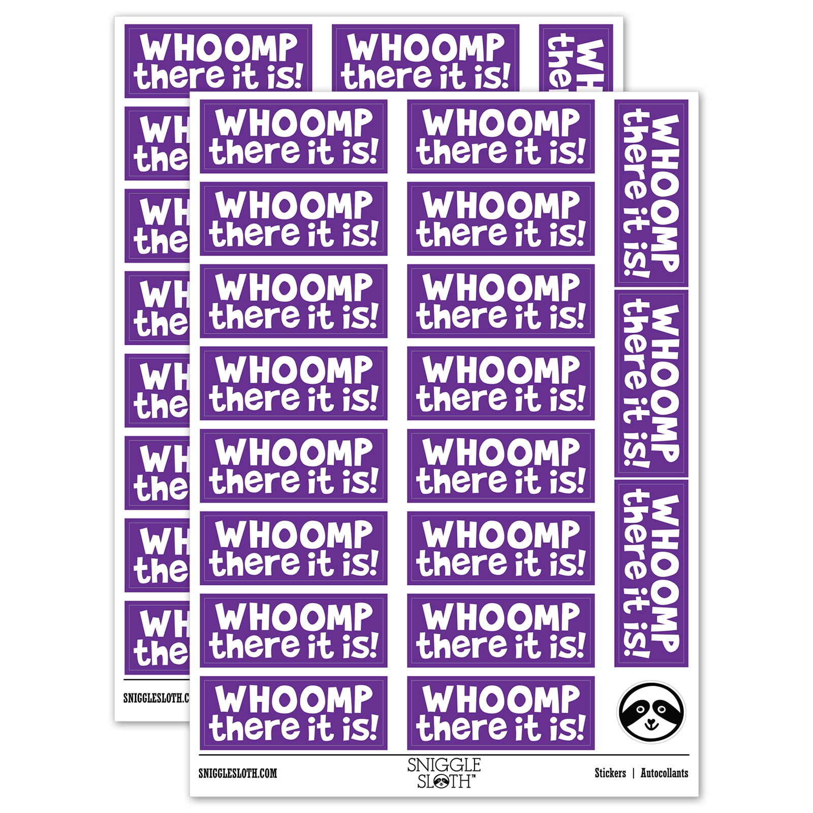 Whoomp There it is Teacher Student School Sticker Set - Purple - Matte ...