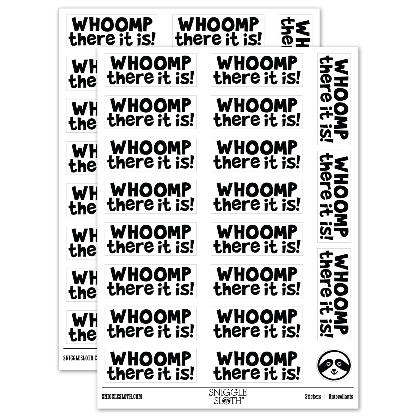 Whoomp There it is Teacher Student School Sticker Set - White - Gloss ...