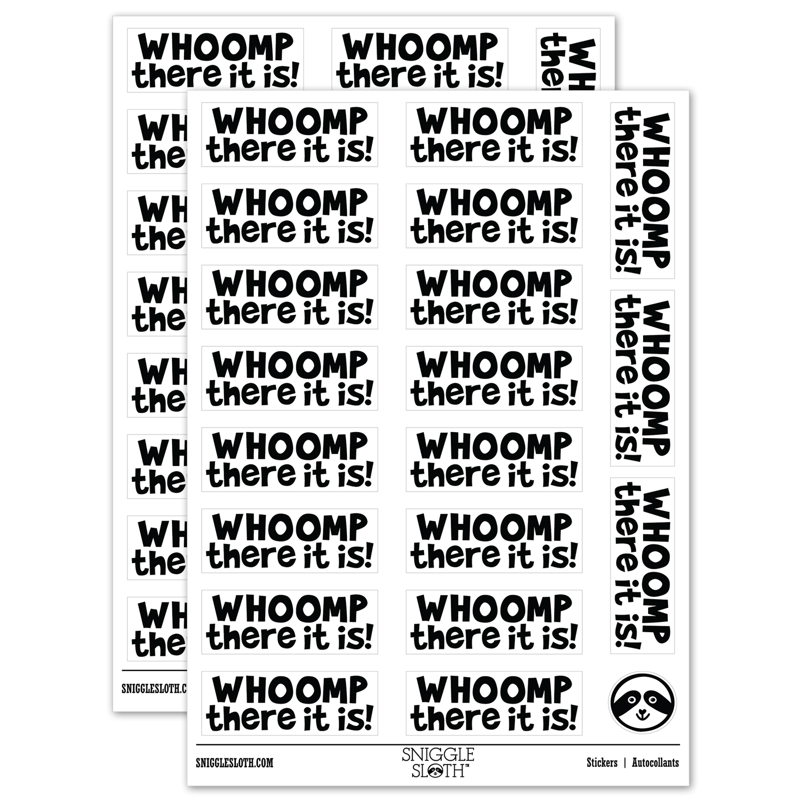 Whoomp There it is Teacher Student School Sticker Set - White - Matte ...