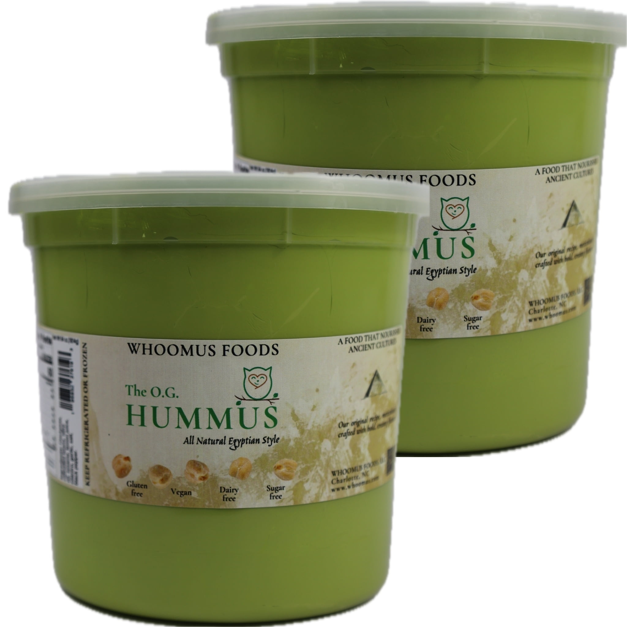 Whoomus All Natural Gourmet Original Hummus Flavor - Party Size, 64oz ...