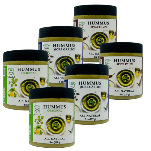Whoomus All Natural Hummus - Variety Pack, Gourmet Flavors (Original ...