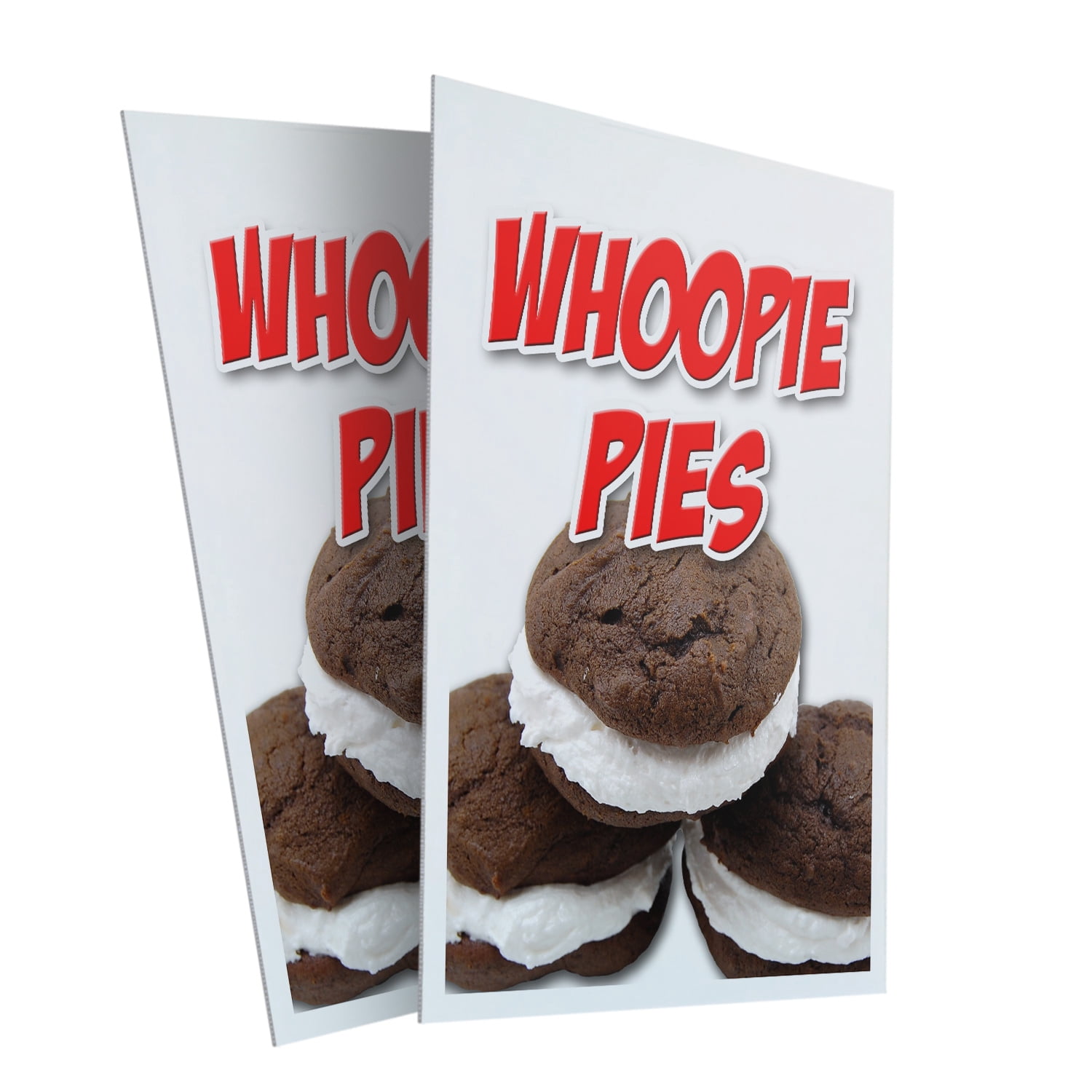 Whoopie Pies (2-PACK) 24" x 36" Plastic Signs | Sign Insert 4mm ...