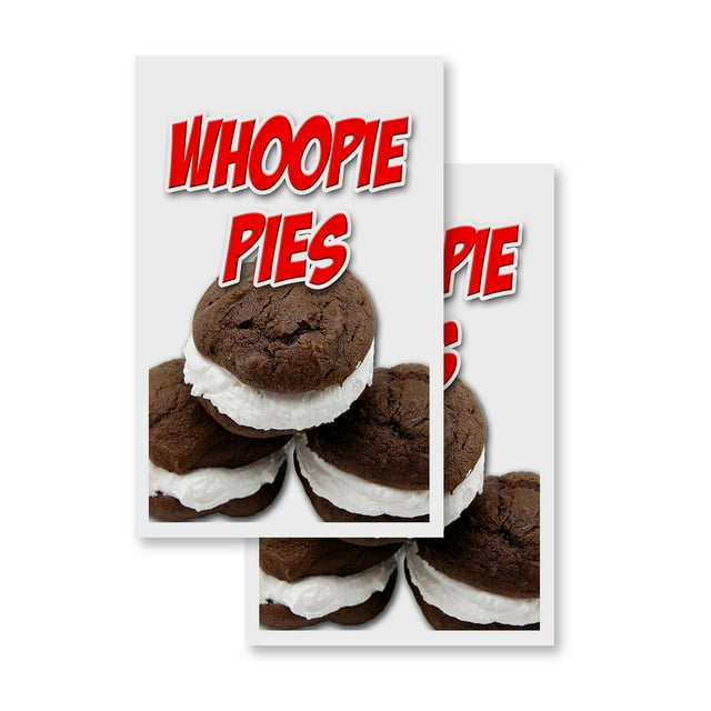 Whoopie Pies (2-PACK) 24" x 36" Vinyl Decals | Sign Insert Peel & Stick ...