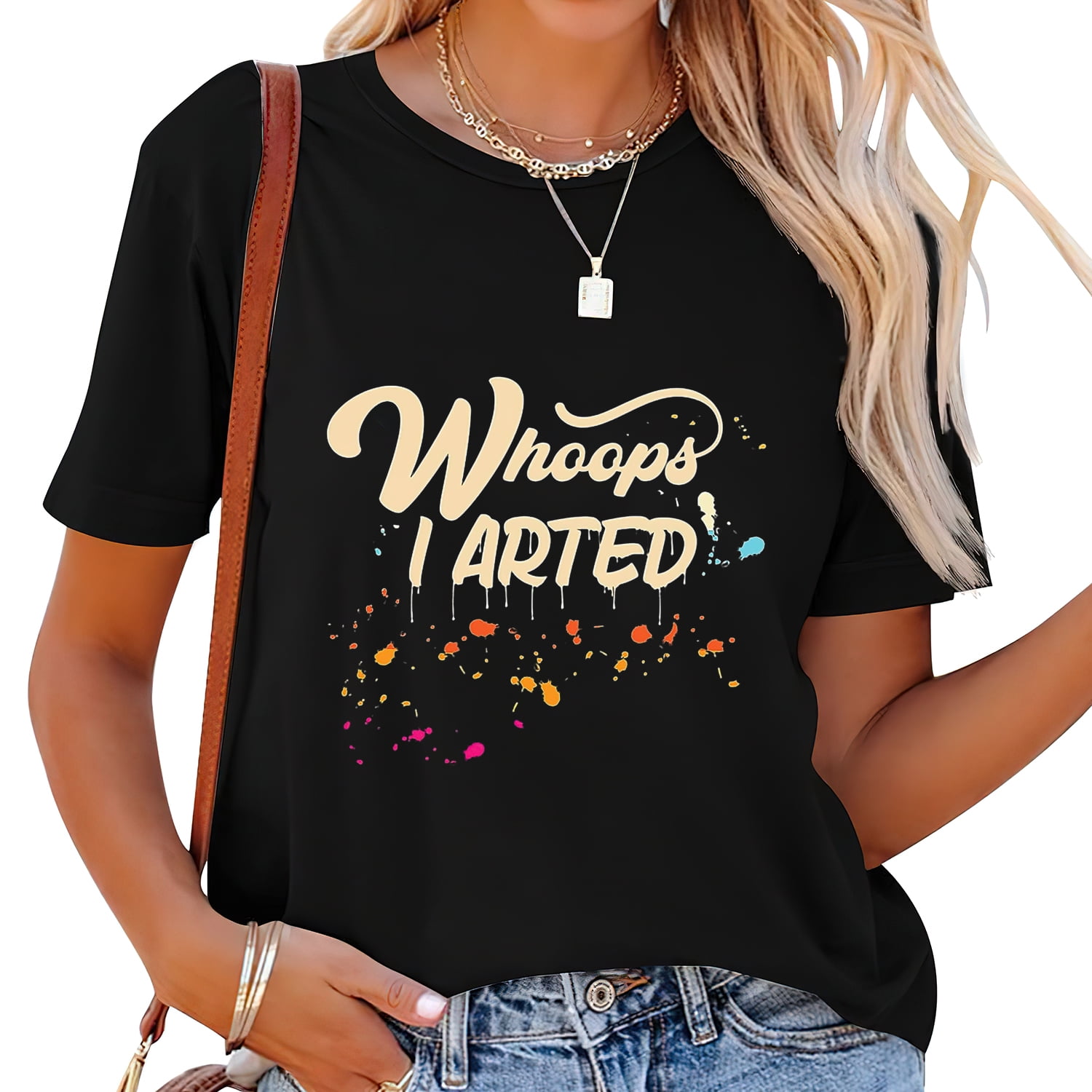 Whoops I Arted Paint Artist Portrait Painting Painter Art Short sleeve ...