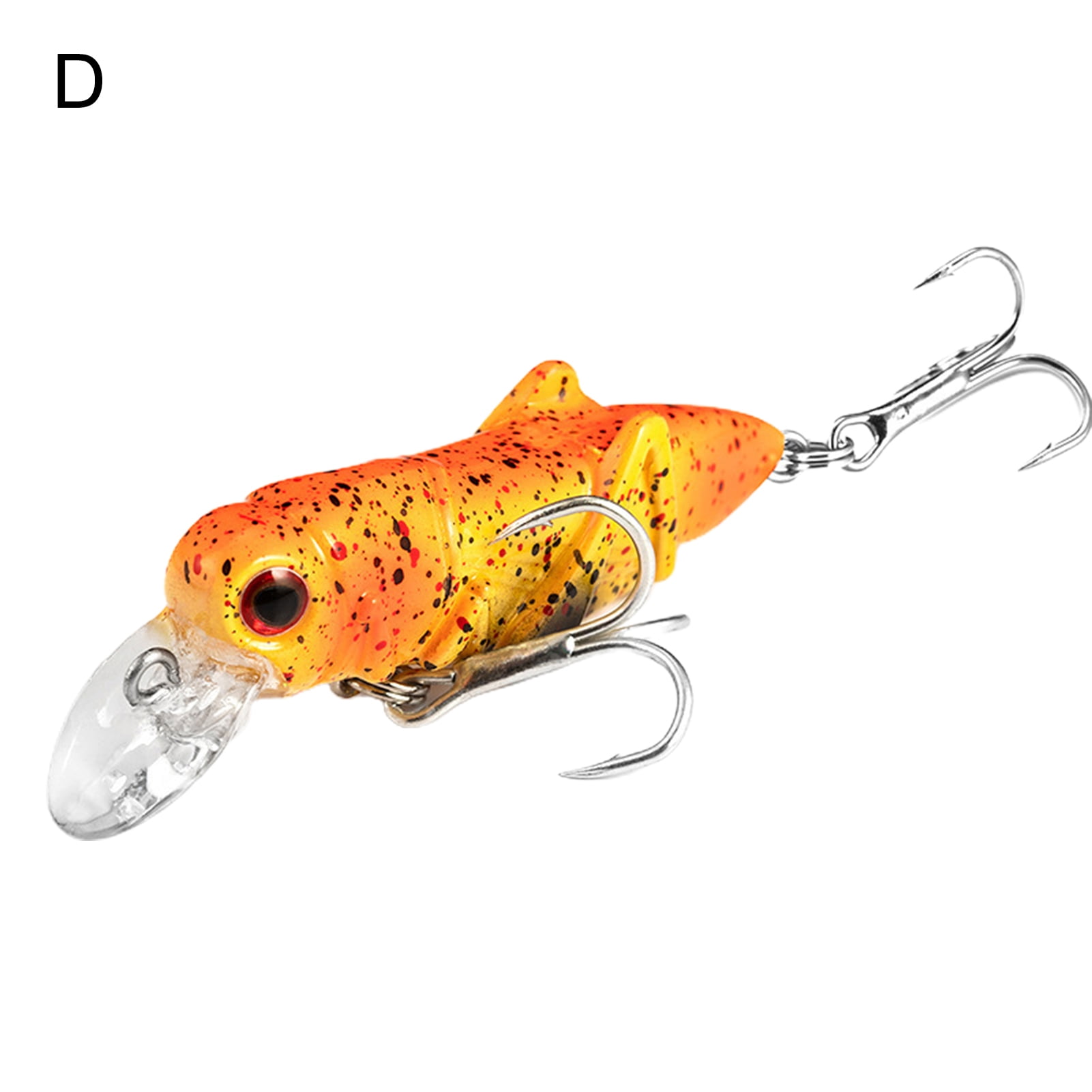 Whopper Plopper Bass Fishing Lures - 63mm Simulation Grasshopper Shape ...