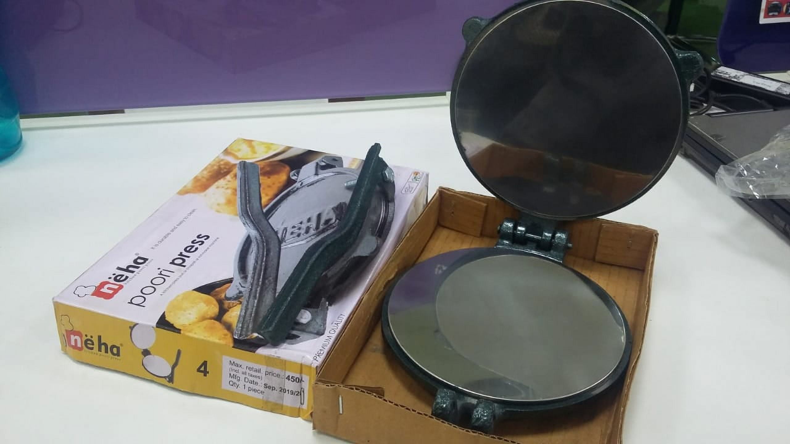 WhopperIndia 6 Inch Cast iron tortilla press.Tortilla maker, Flour ...