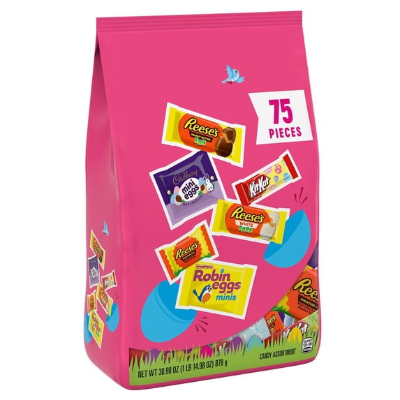 Whoppers, Reese's, Kit Kat, Cadbury Easter Egg Hunt Candy Assortment ...