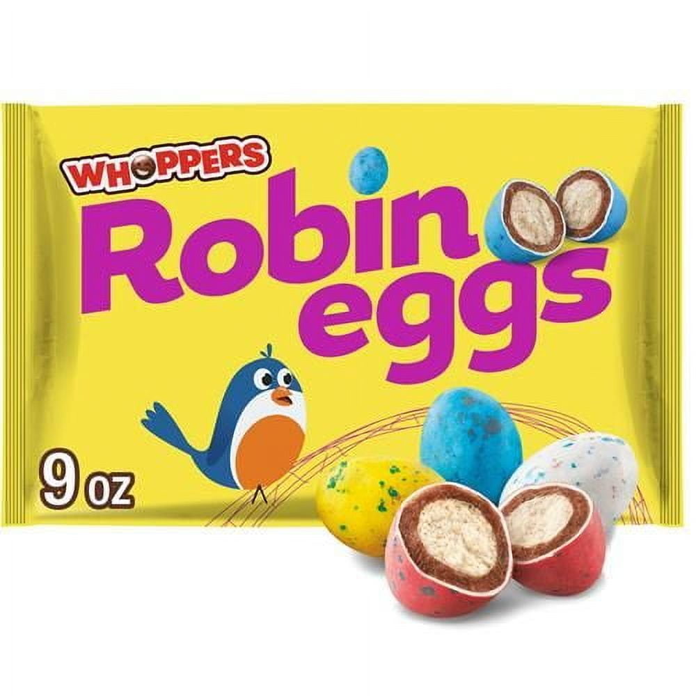 Whoppers Robin Eggs Malted Milk Balls, Easter Candy Bag, 9 Oz Packaging ...