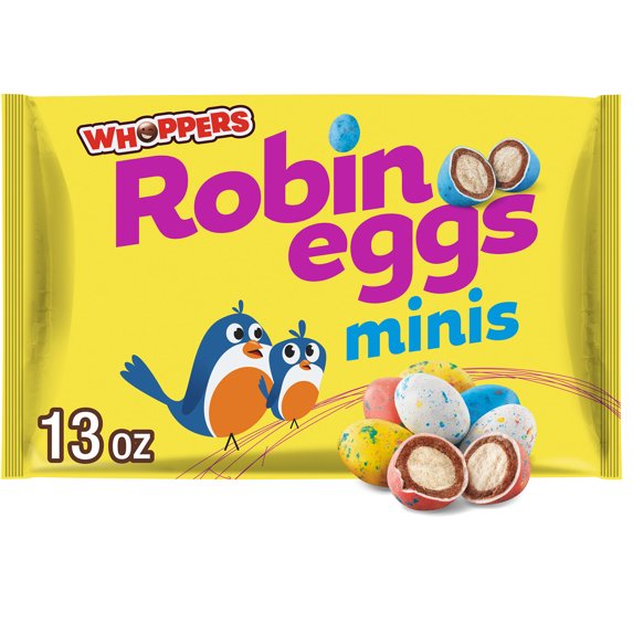 Whoppers Robin Eggs Minis Malted Milk Balls, Shaped & Coated, Easter ...