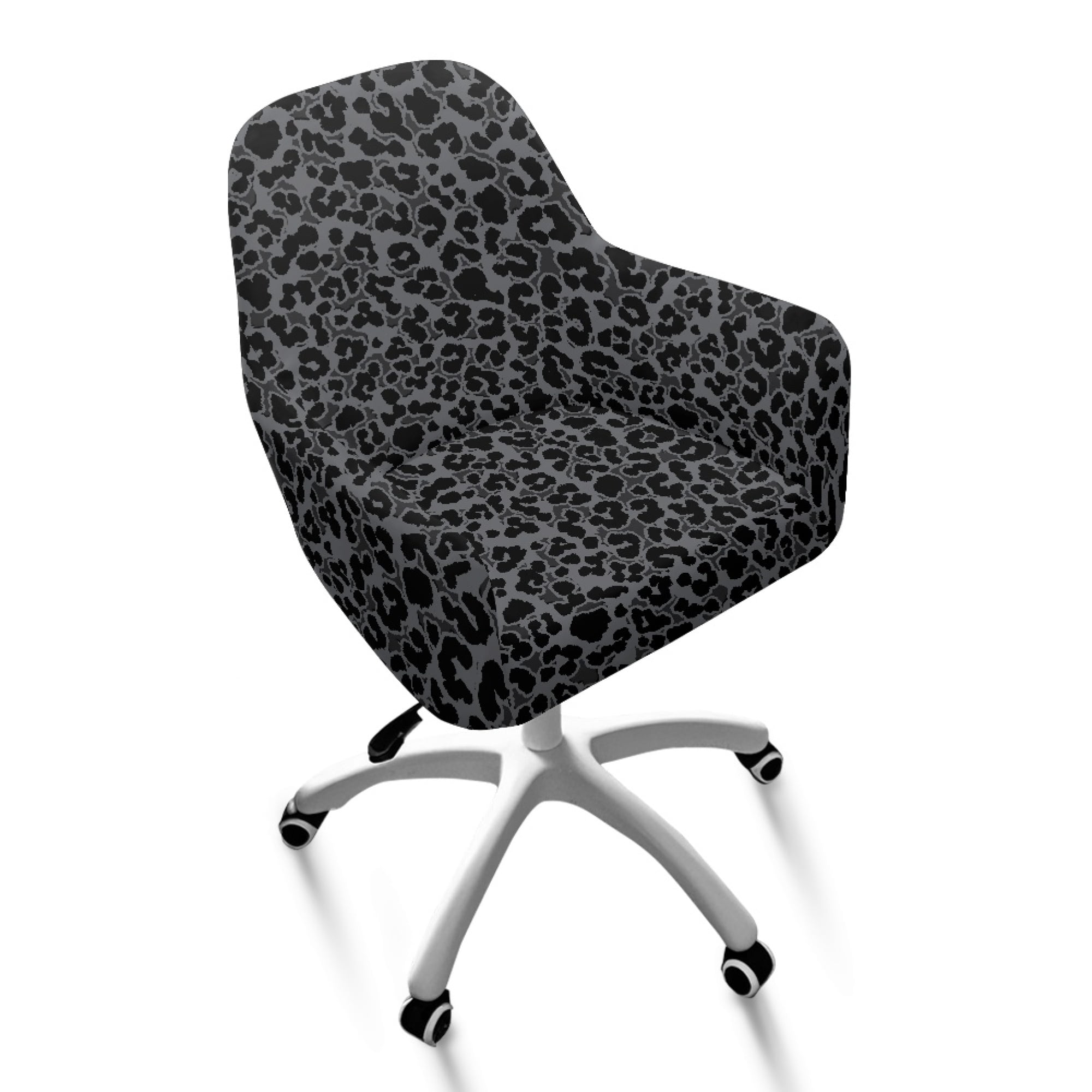 Whosucclay Black Leopard Print Swivel Accent Chair Covers Non-Slip ...